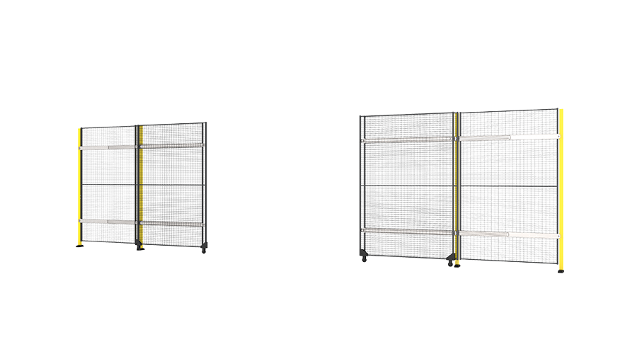 X-Guard Machine guarding - Sliding door without rail with centre lock