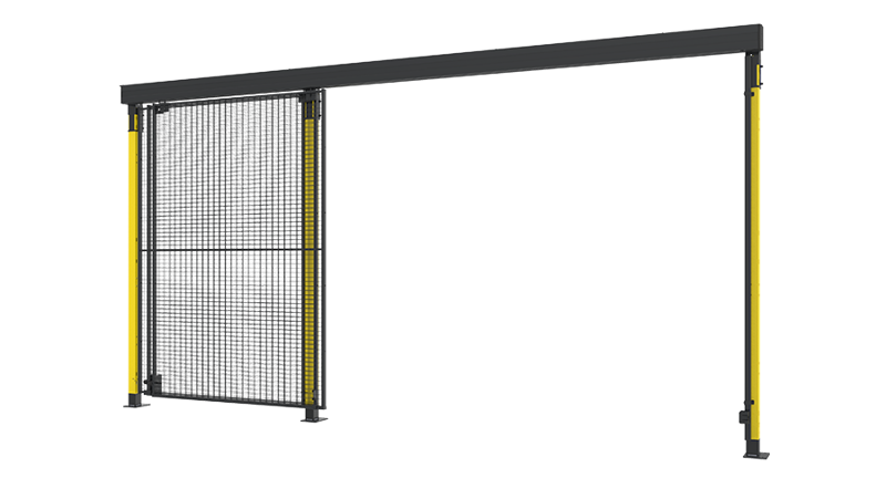X-Guard Machine guarding - Double sliding door with 2-step rail